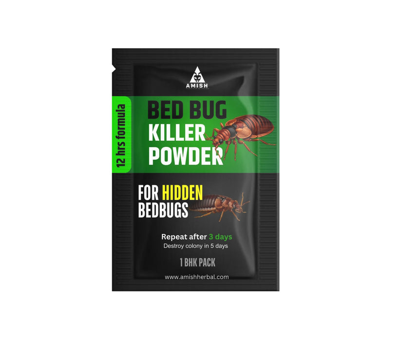 Bed Bug Killer Powder – Fast & Effective Solution pack of 4 – Amish Herbal